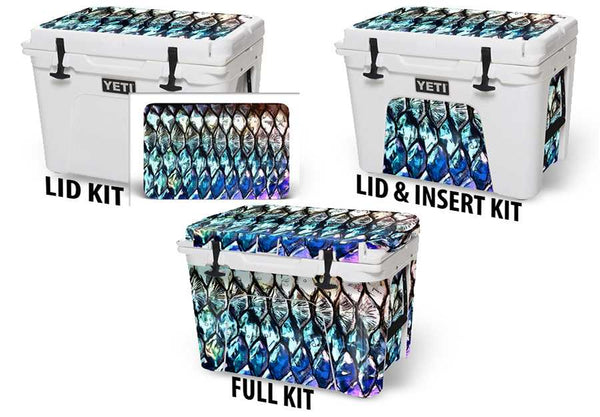 Tarpon Scales Pattern Cooler Wrap - YETI, RTIC, Ozark Trail Coolers