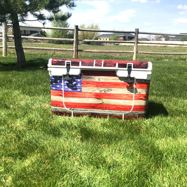 YETI USA Flag Color Vinyl Cooler Wrap