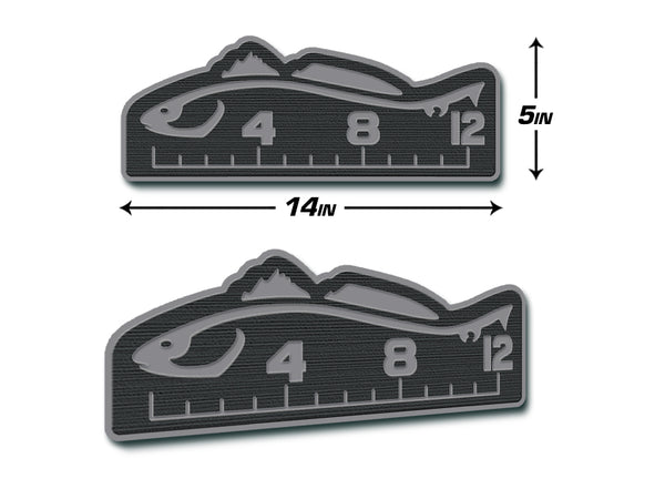 SeaDek Fish Measuring Rulers in 12" 14" 16" 19" 24" 36" 38" Dark Gray