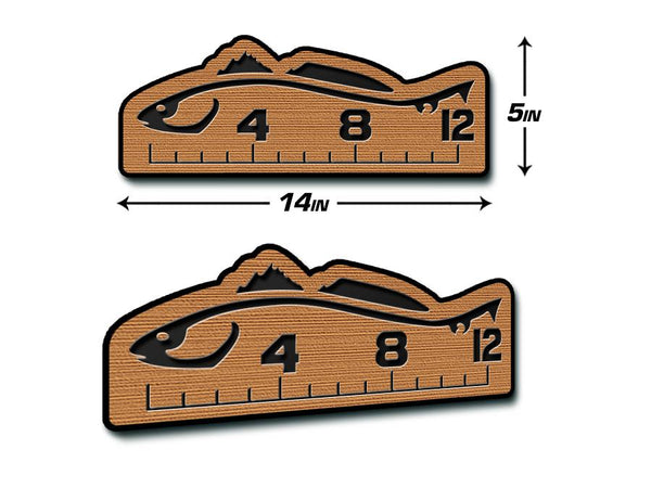 SeaDek Fish Measuring Rulers in 12" 14" 16" 19" 24" 36" 38" Mocha
