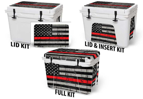 Red Line First Responder Design - YETI, RTIC, Ozark Trail Cooler Wrap