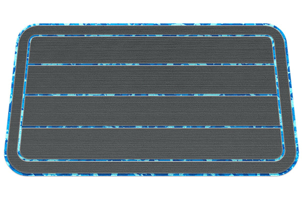 TeakLine Dark Gray Aqua Camo SeaDek Cooler Pad | Custom YETI Cooler Top ...